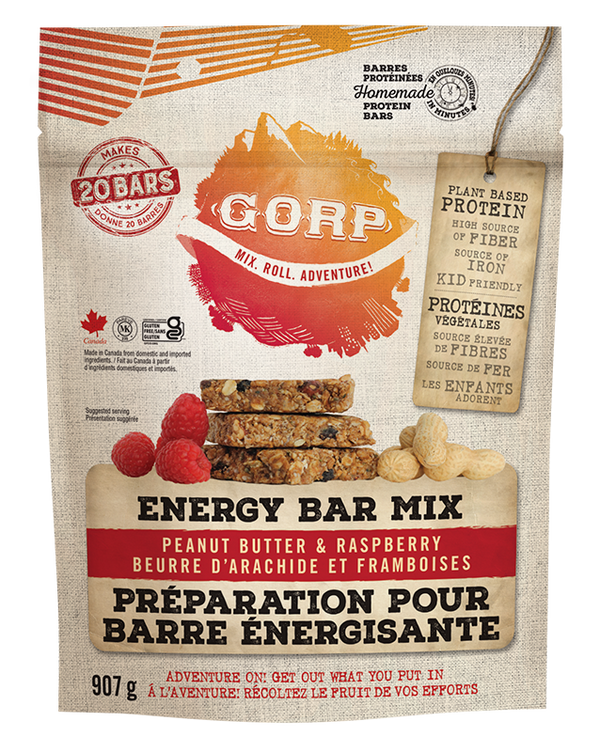 Peanut Butter & Raspberry - Energy Bar Ready Mix - GORP World
