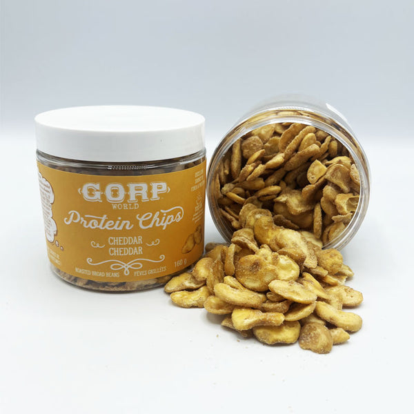Roasted bean protein chips - high protein - plant based - GORP World